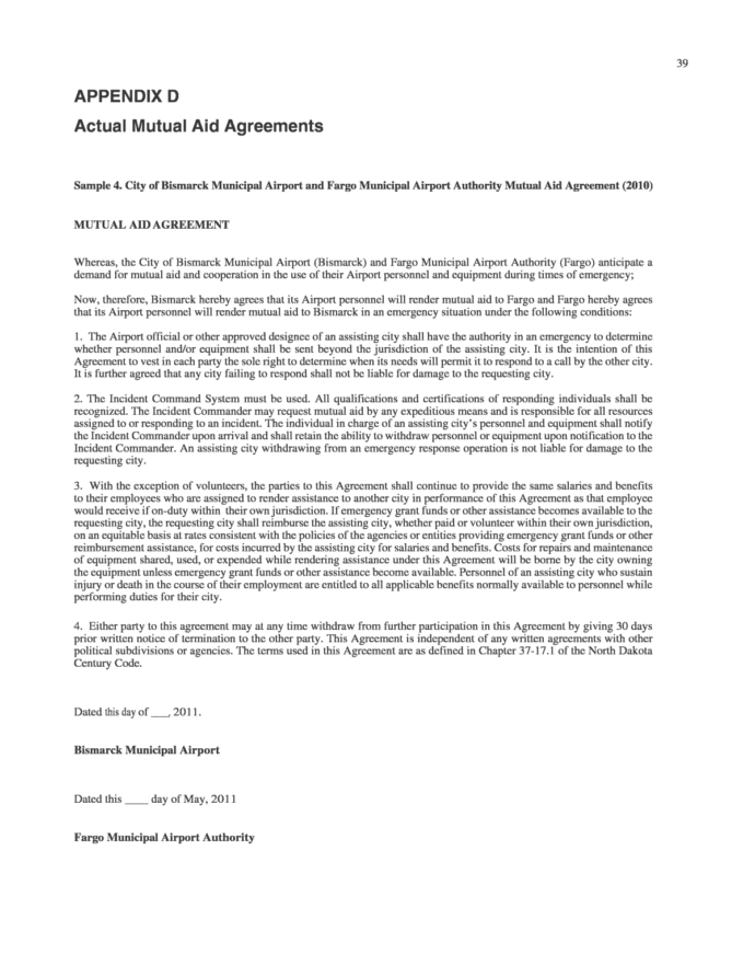 Department Internal Service Level Agreement Template